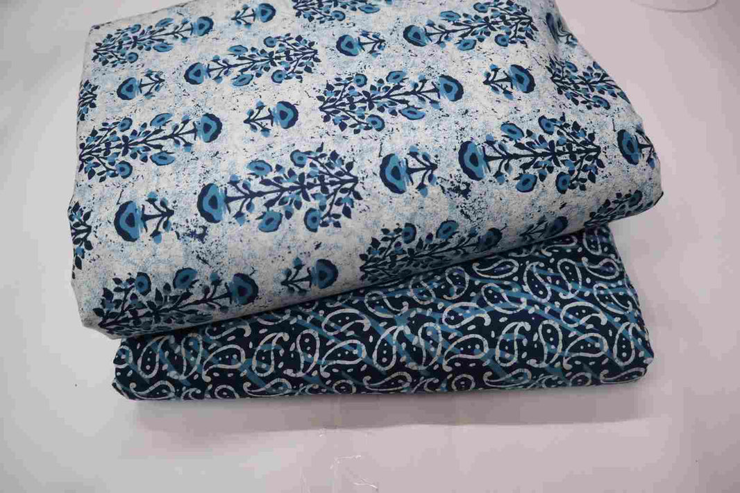 Buy Printed Pure Cotton Fabric Online For Kurtis