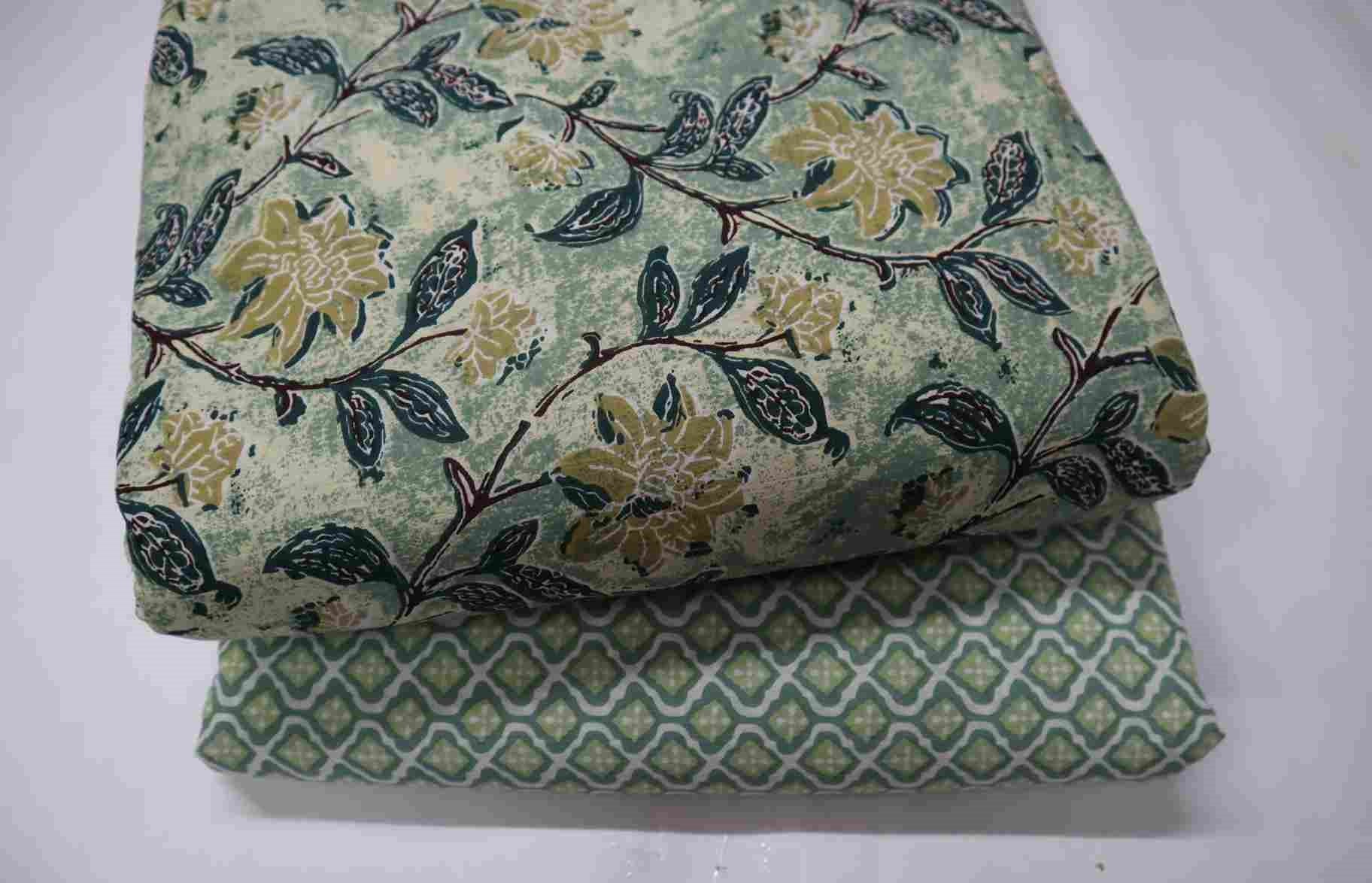 Buy Printed Pure Cotton Fabric Online For Kurtis