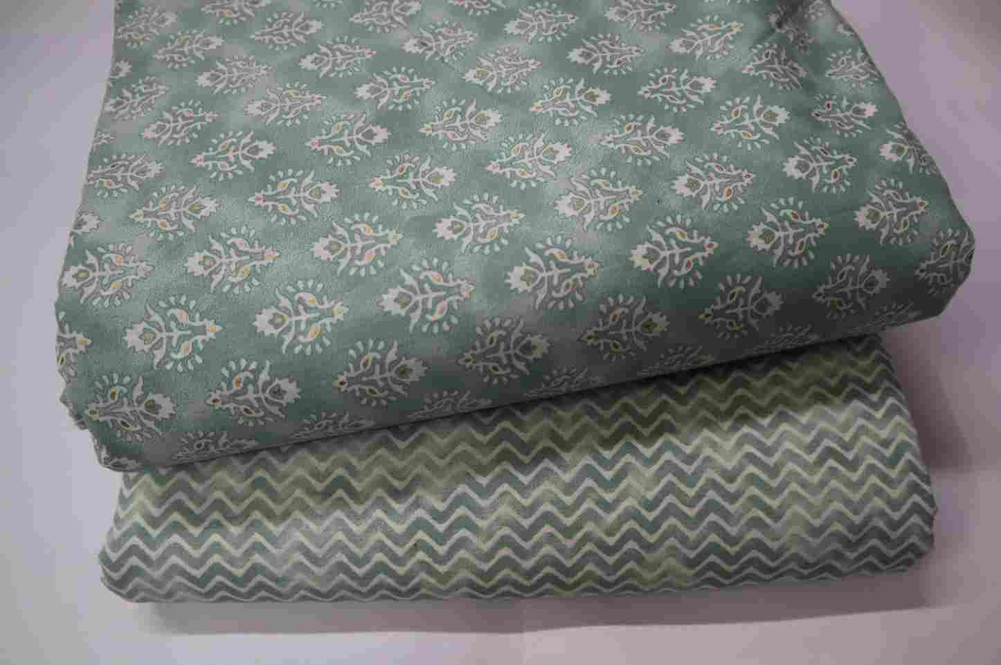 Buy Printed Pure Cotton Fabric Online For Kurtis