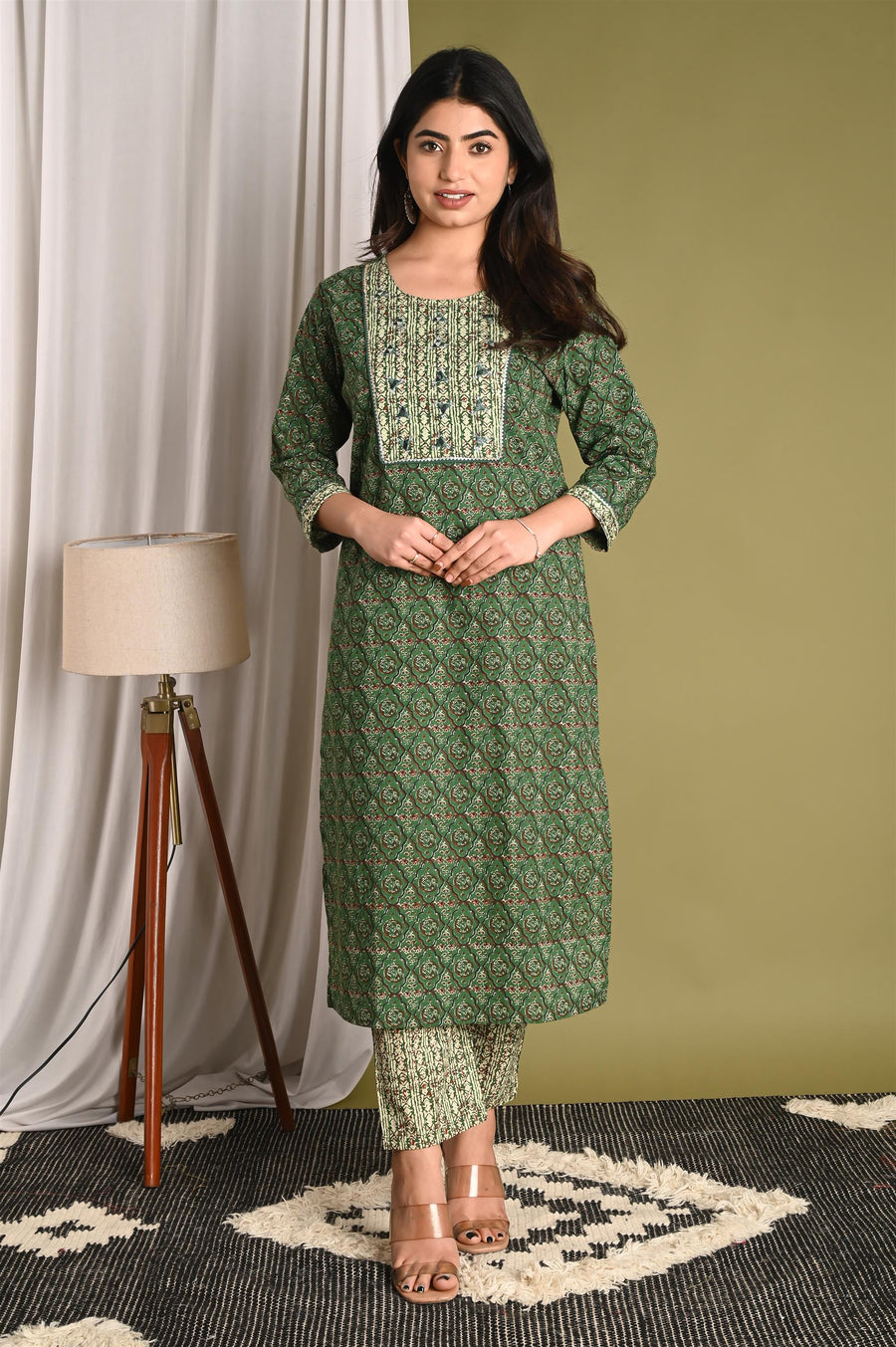 Cotton Kurtis With Pant For Women – Fabric Bazaar